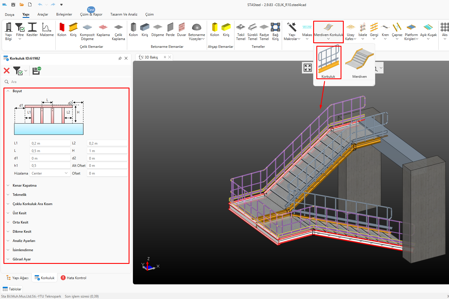 Merdiven ve Korkuluk